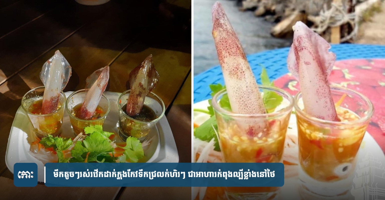 Squid shots អាហារ ល្បី ខ្លាំង នៅ ថៃ តែ ត្រូវ អ្នកជំនាញ ព្រមាន ពី ...