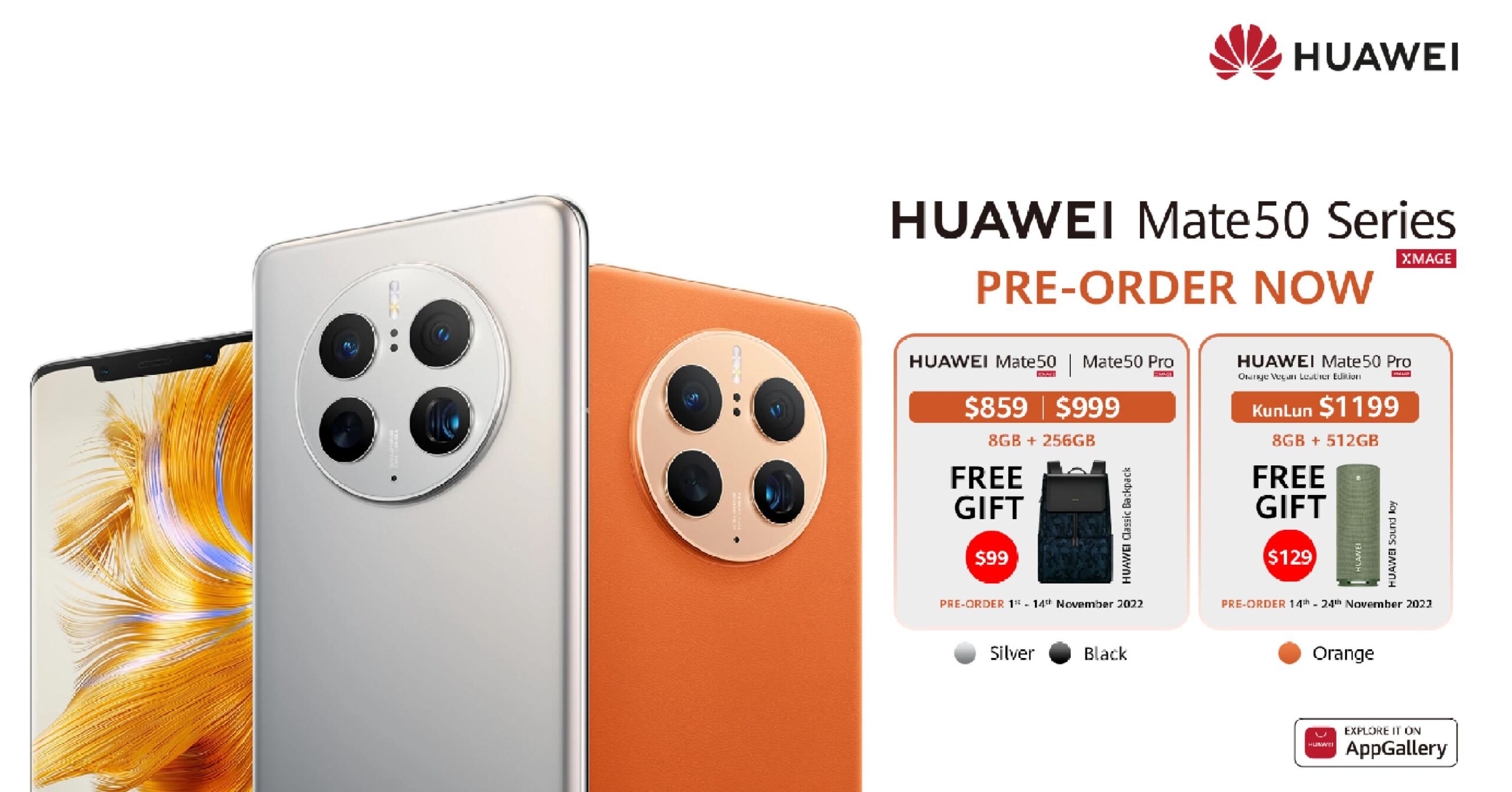 ថ្ម 1% ប្រើ បាន ជាង 2 ម៉ោង ! កក់ ទុក មុន HUAWEI Mate 50 Series ប្រើ ...