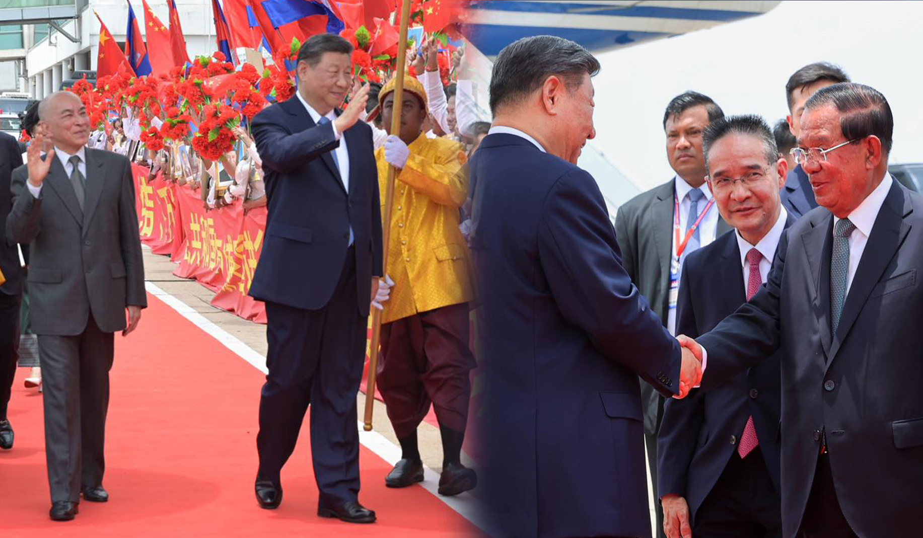 សម្ដេច តេ ជោ អញ្ជើញ ដង្ហែ ព្រះមហាក្សត្រយាង ទទួល បដិសណ្ឋារ កិច្ច ...